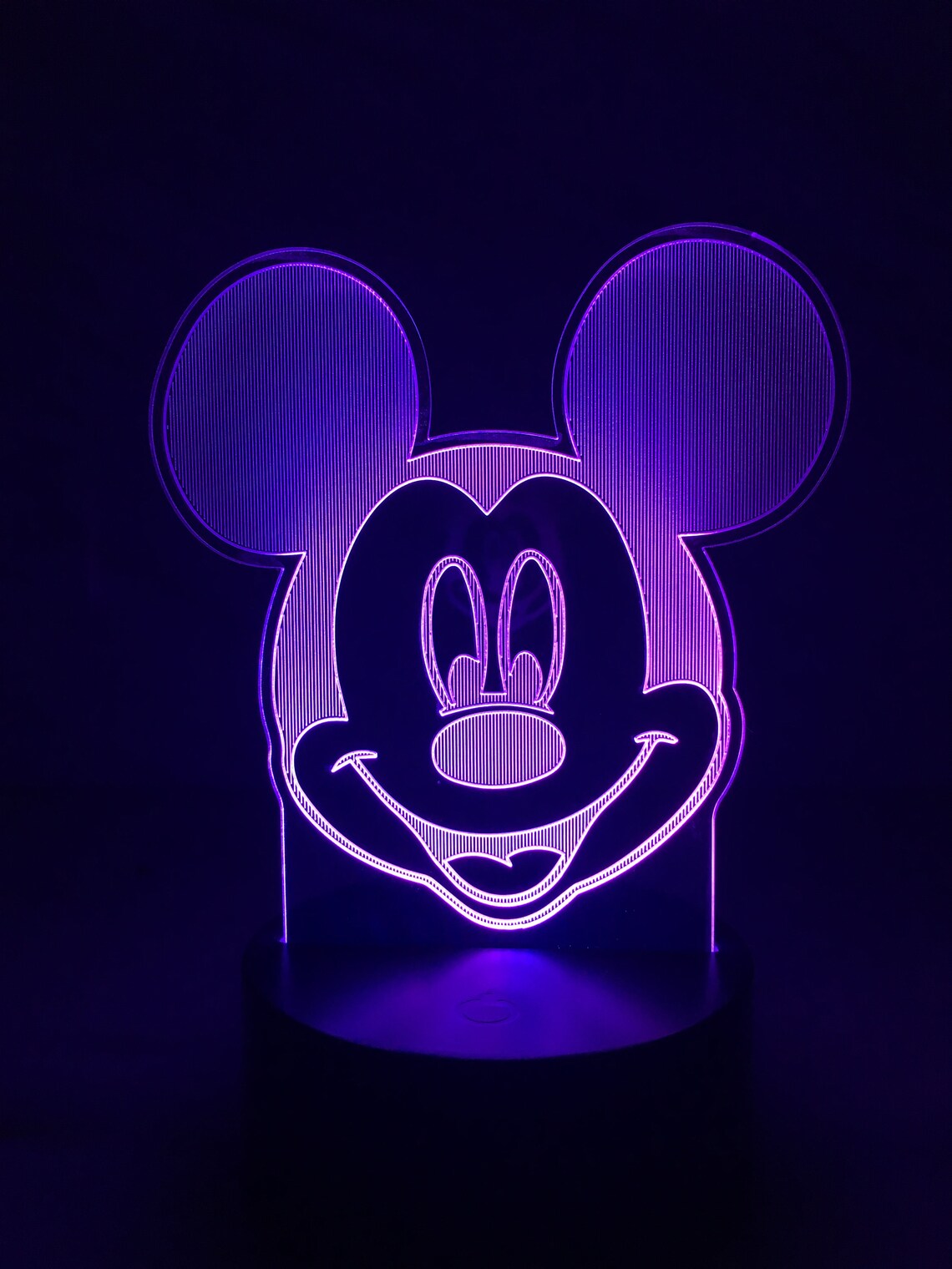 Mickey Mouse 7 Color LED Lamp Night Light Kids Toy Collectible | Etsy