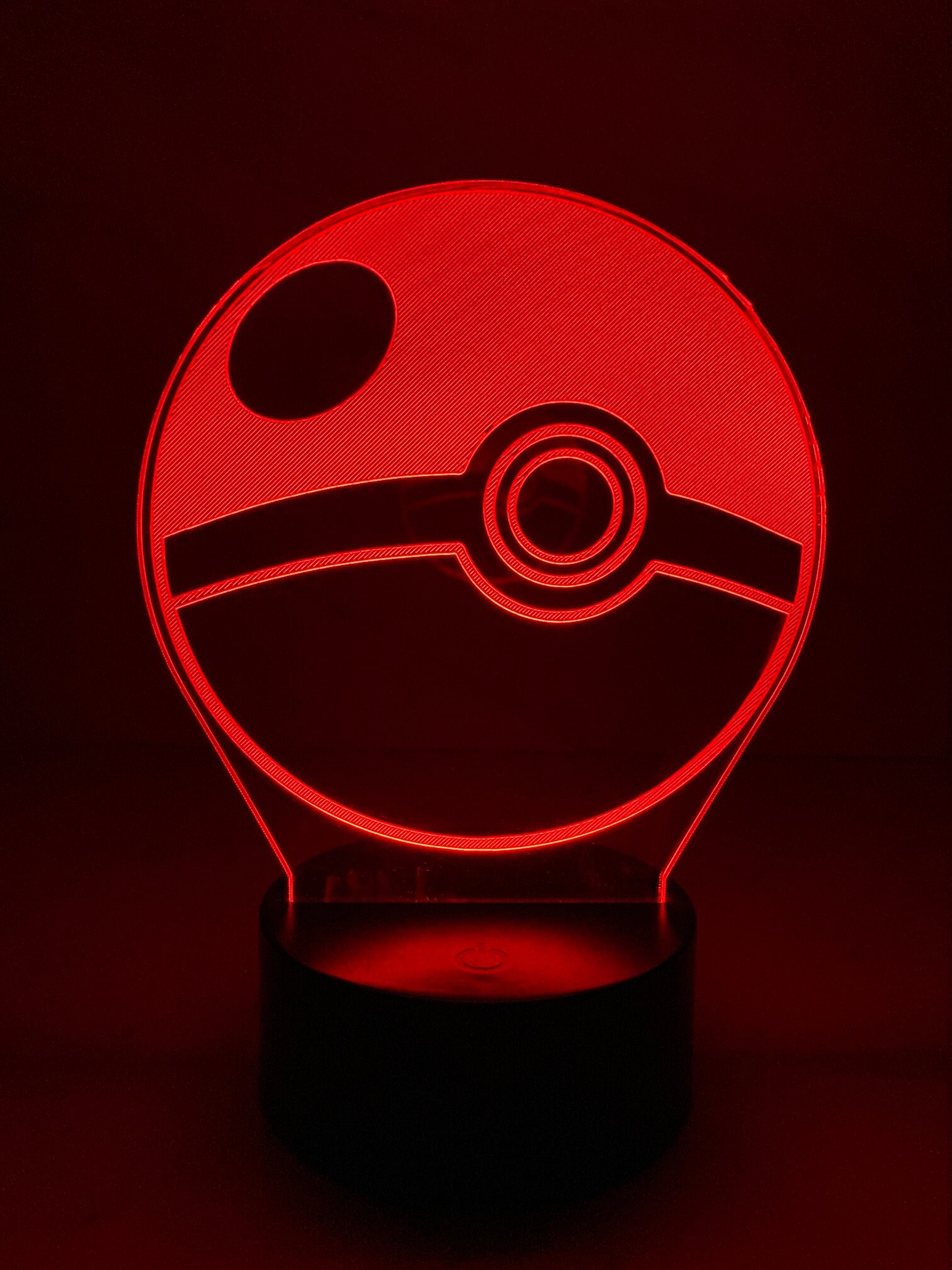Pokemon Pokeball Pikachu 7 Color LED Lamp Night Light Birthday - Etsy