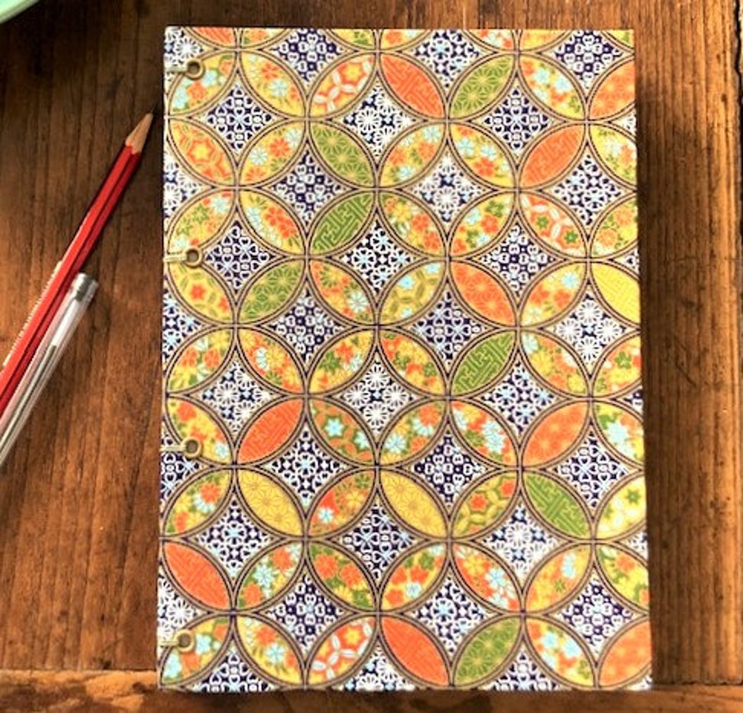 Handbound Lay Flat Writing Journal Coptic Stitch Design - Etsy