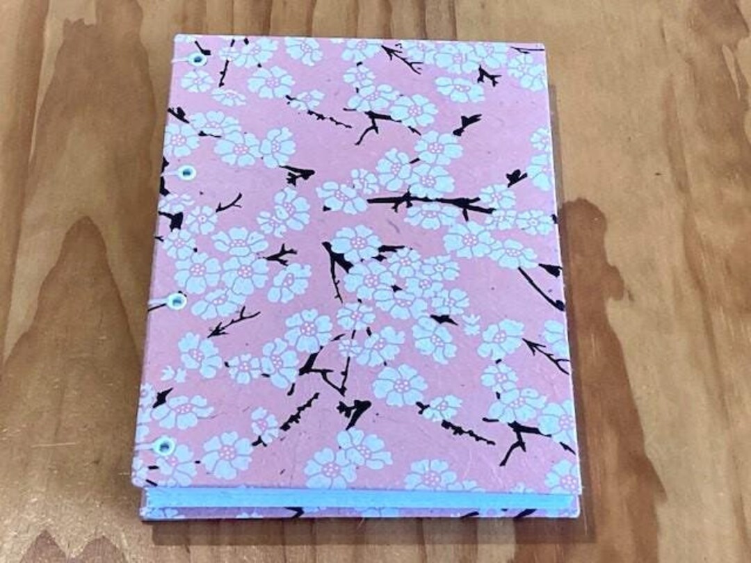 Handmade Lay Flat Coptic Writing or Garden Journal With Japanese ...