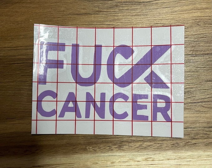 Fk Cancer V4 Sticker Decal - Etsy