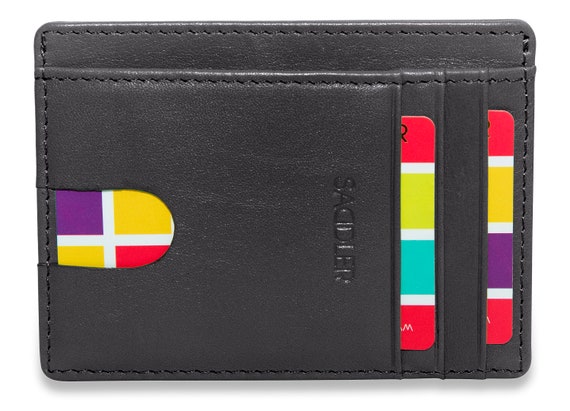 STELLA Womens Luxurious Leather Credit Card and ID Holder Slim Minimalist Wallet Designer Credit Card Wallet for Ladies Black Etsy Ireland