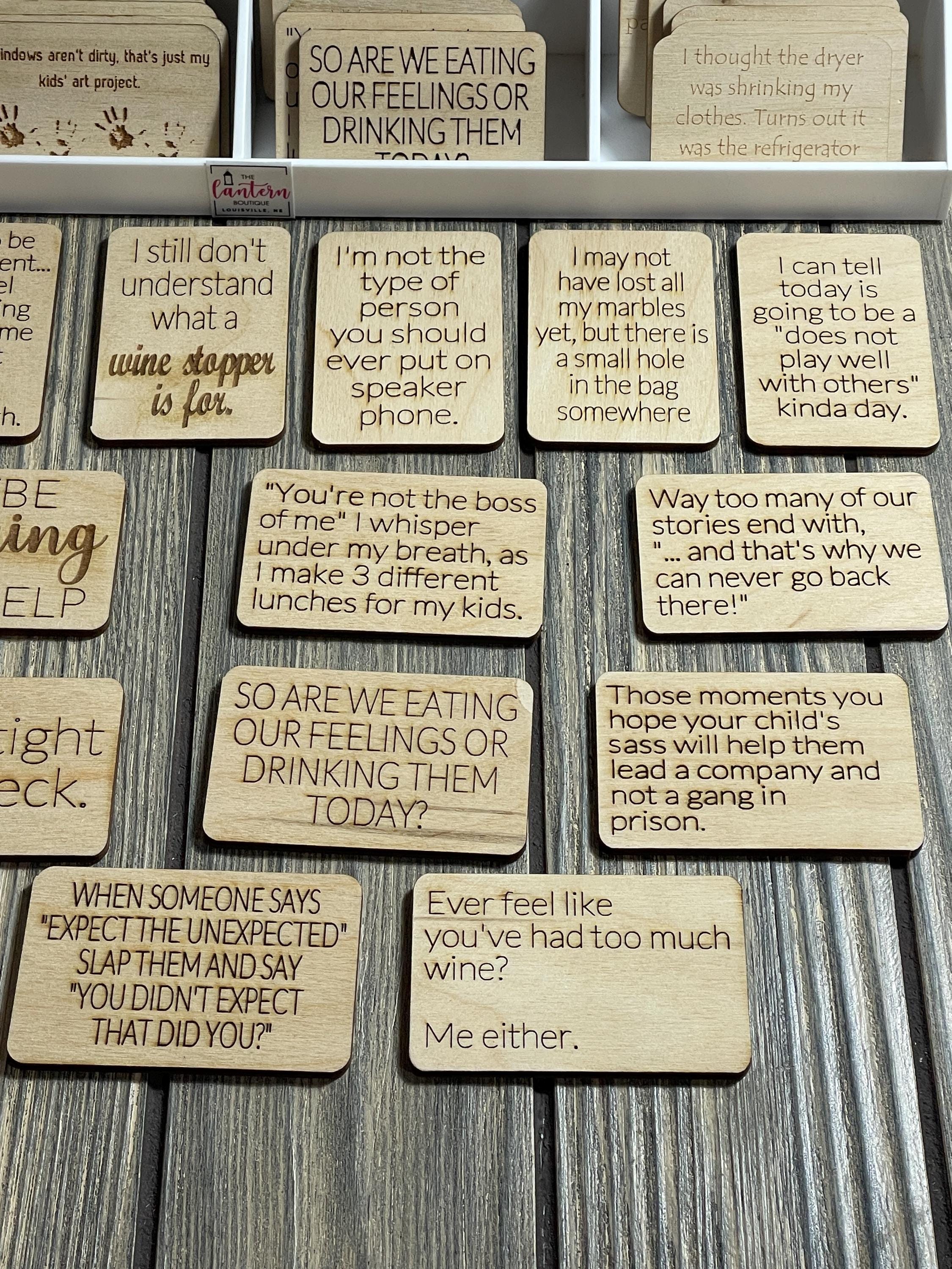 Snarky Wooden Fridge Magnets: Funny Sarcastic Gag Gift - Etsy