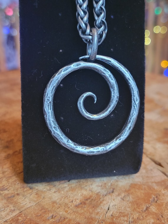 Celtic Knot Spiral With Chain - Etsy