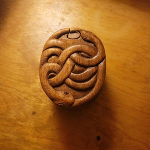Hand Carved Wooden Puzzle Box - Etsy