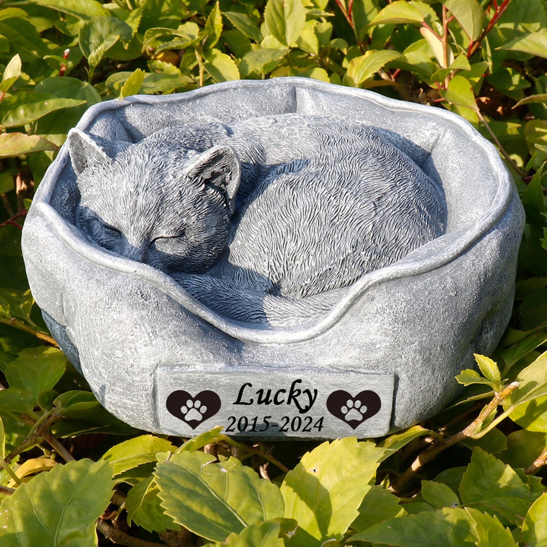 Personalized Cat Memorial Stone, Cat Memorial Gift, Cat Grave Markers ...