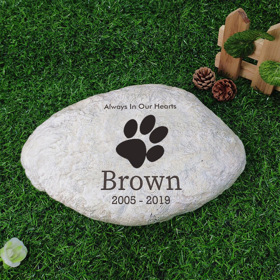 Piedras conmemorativas para mascotas con diseño de guijarros Piedras de ...