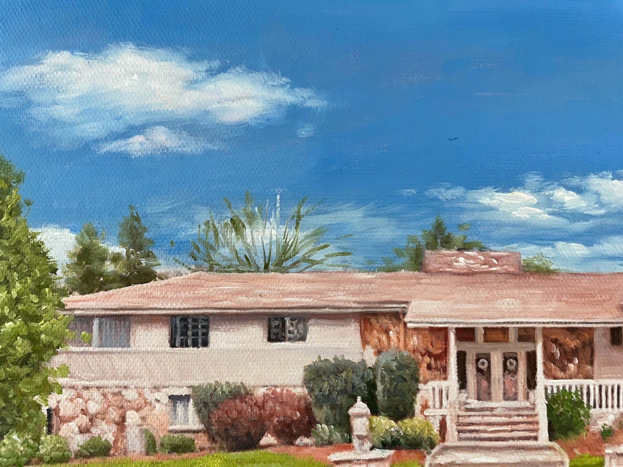 Custom House Portrait, House Painting on Canvas,home Portrait ...