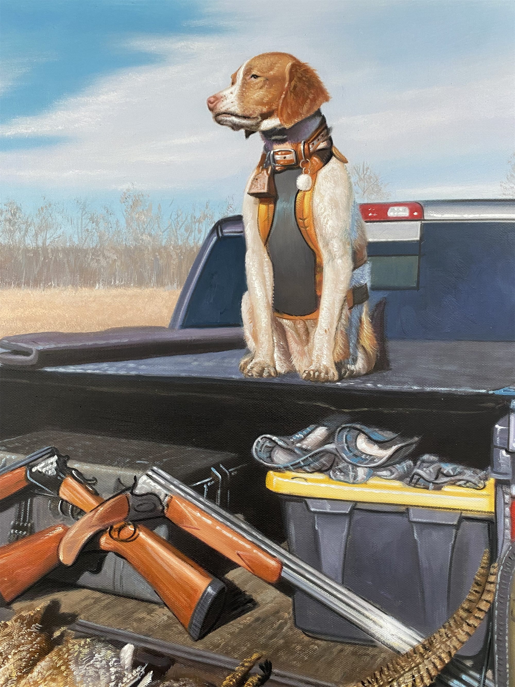 Custom Pet Portrait, Hunting Dog Oil Painting, German Short Haired ...