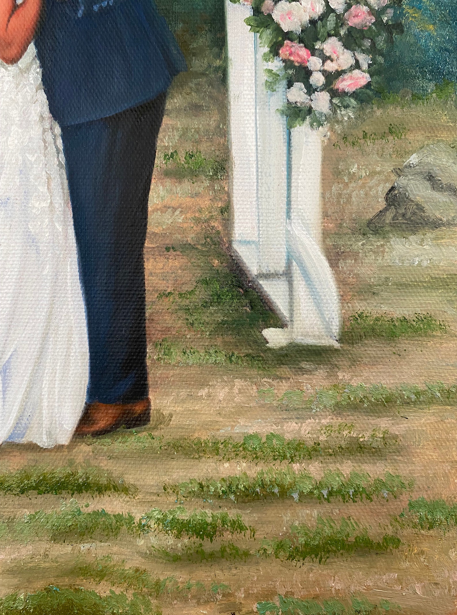 Wedding Oil Painting From Photo, Commission Oil Portrait, Custom Couple ...