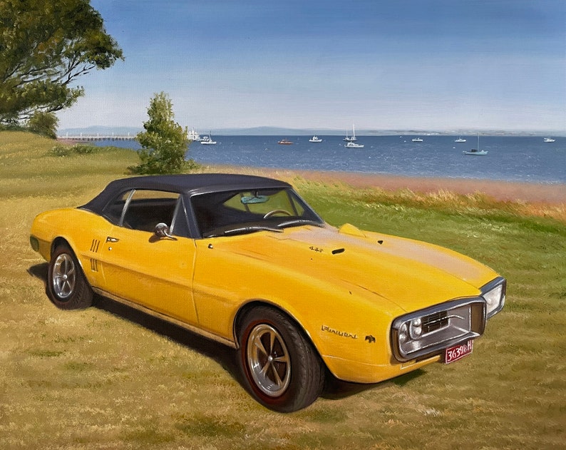 Custom Car Portrait Car Oil Painting on Canvas Car Wall Art - Etsy