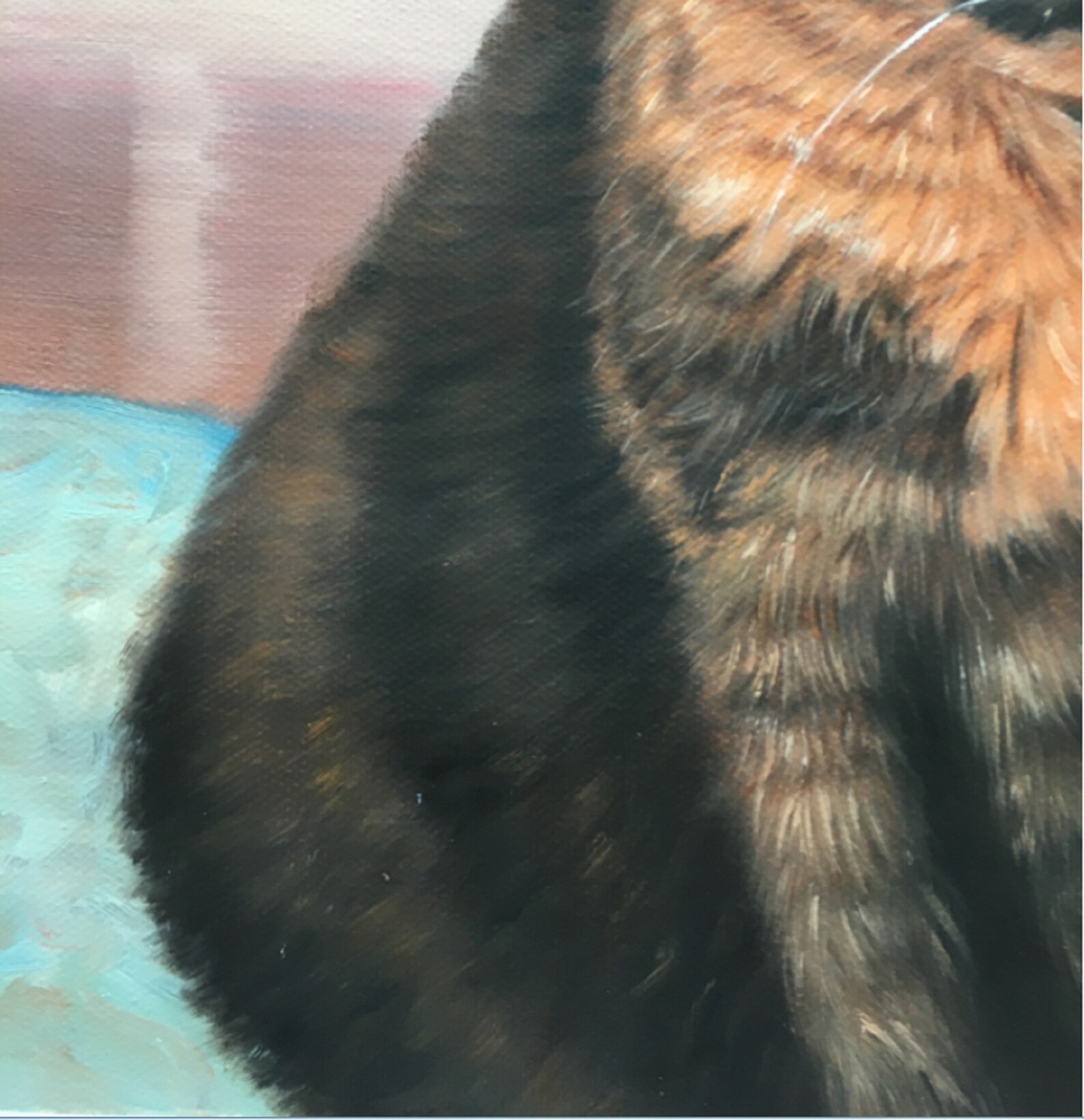 Pet Portrait Painting Framed Cat Wall Art Custom Cat - Etsy