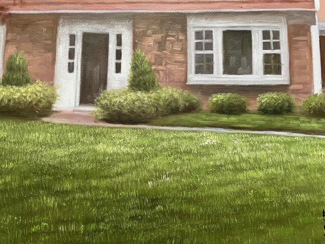 Custom House Painting From Photo, Commission House Portrait, Home ...