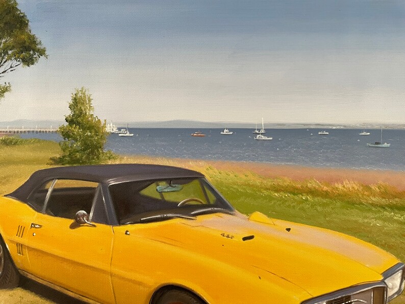 Custom Car Portrait Car Oil Painting on Canvas Car Wall Art - Etsy