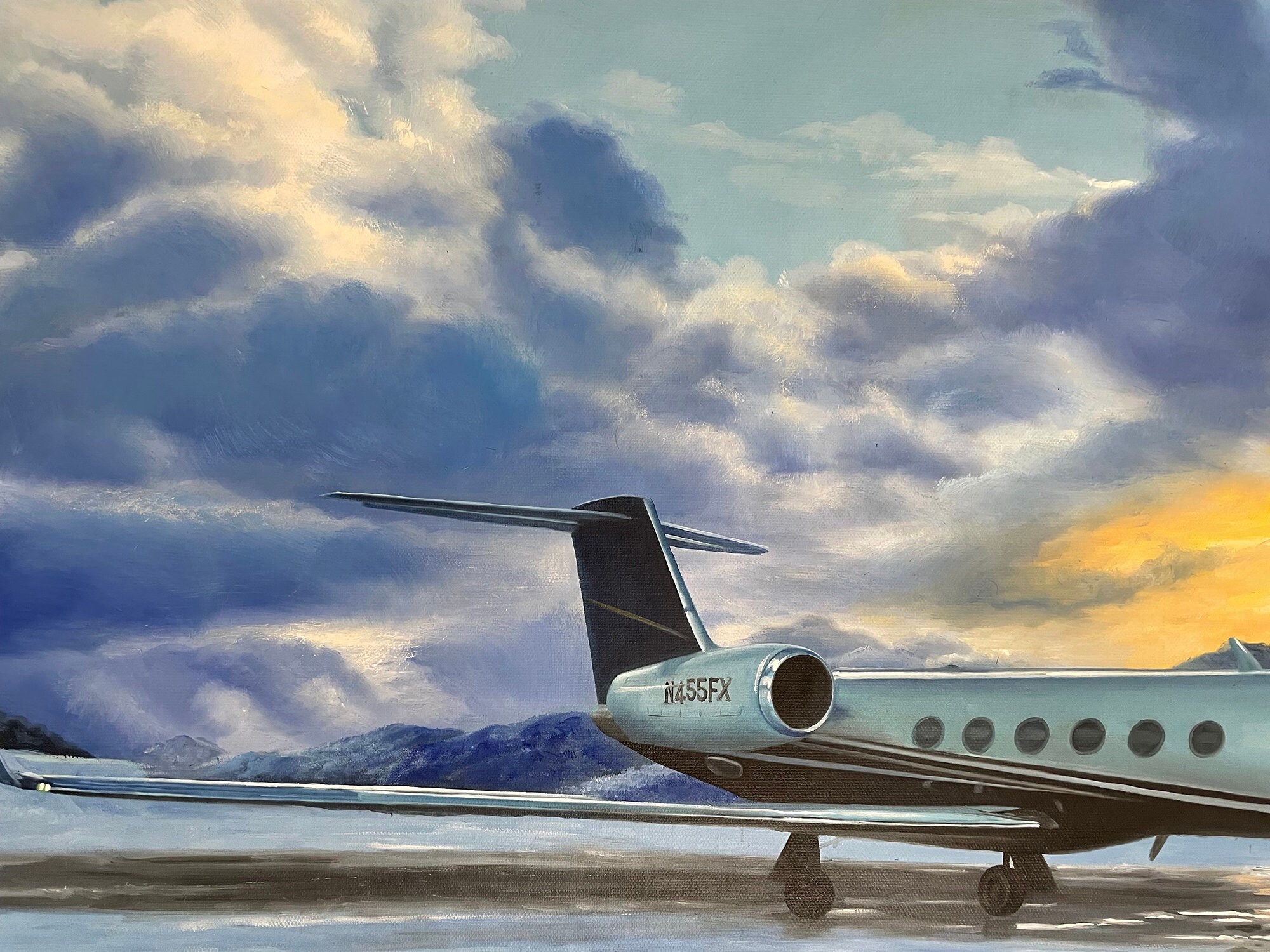 Commissioned Aircraft Paintings, Custom Plane Painting From Photo ...