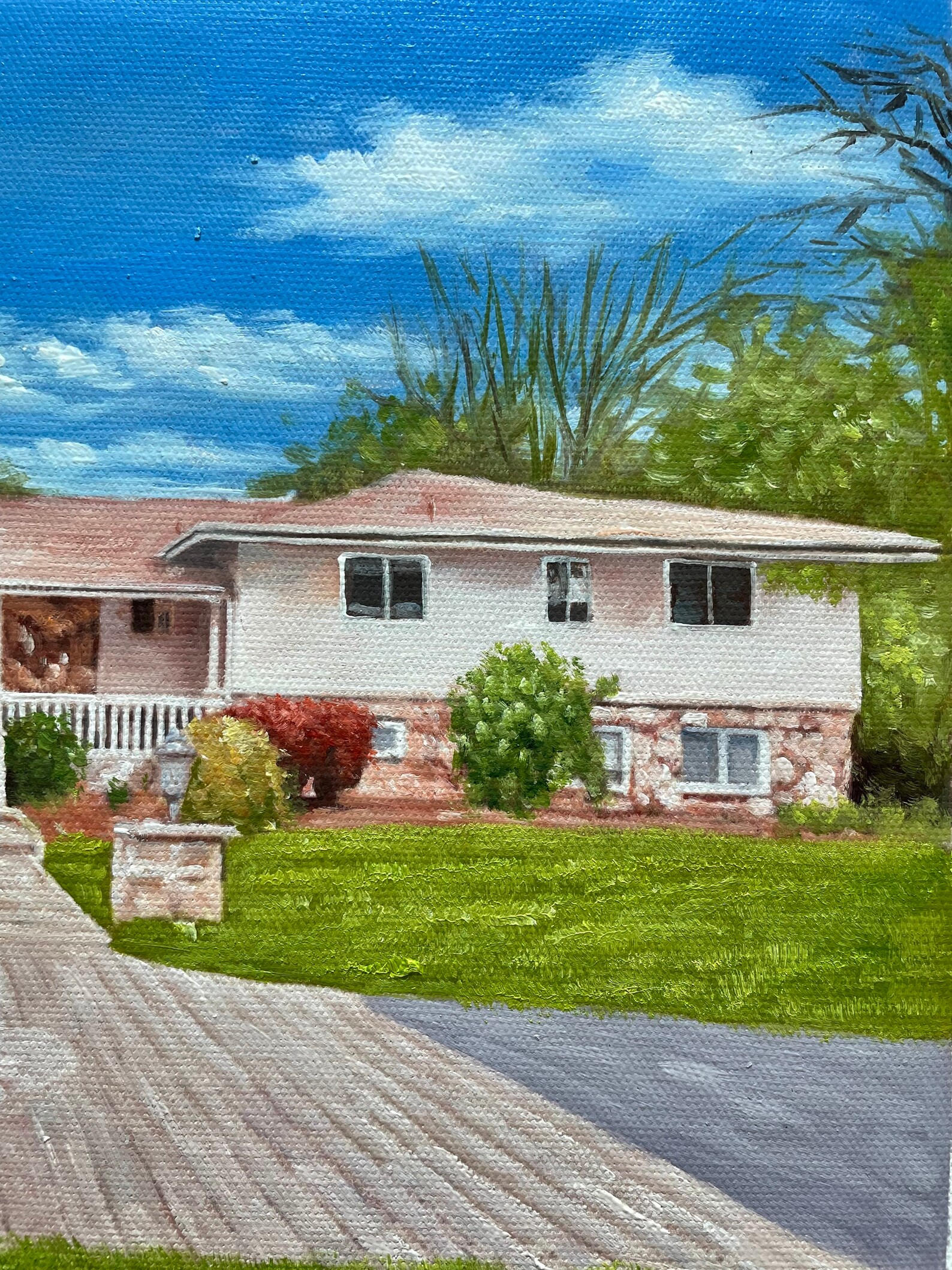 Custom House Portrait, House Painting on Canvas,home Portrait ...