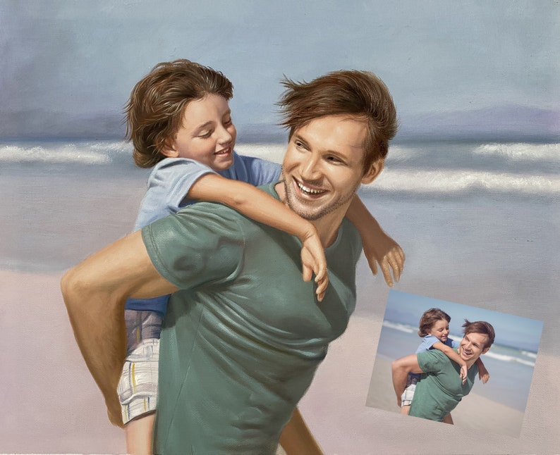 Custom Family Oil Portrait Painting on Canvascommission - Etsy