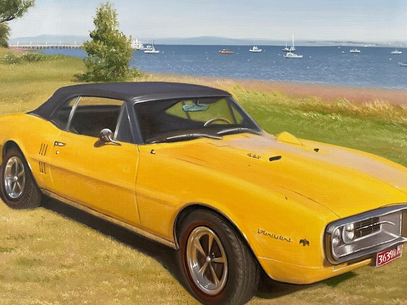 Custom Car Portrait, Car Oil Painting on Canvas, Car Wall Art, Car ...
