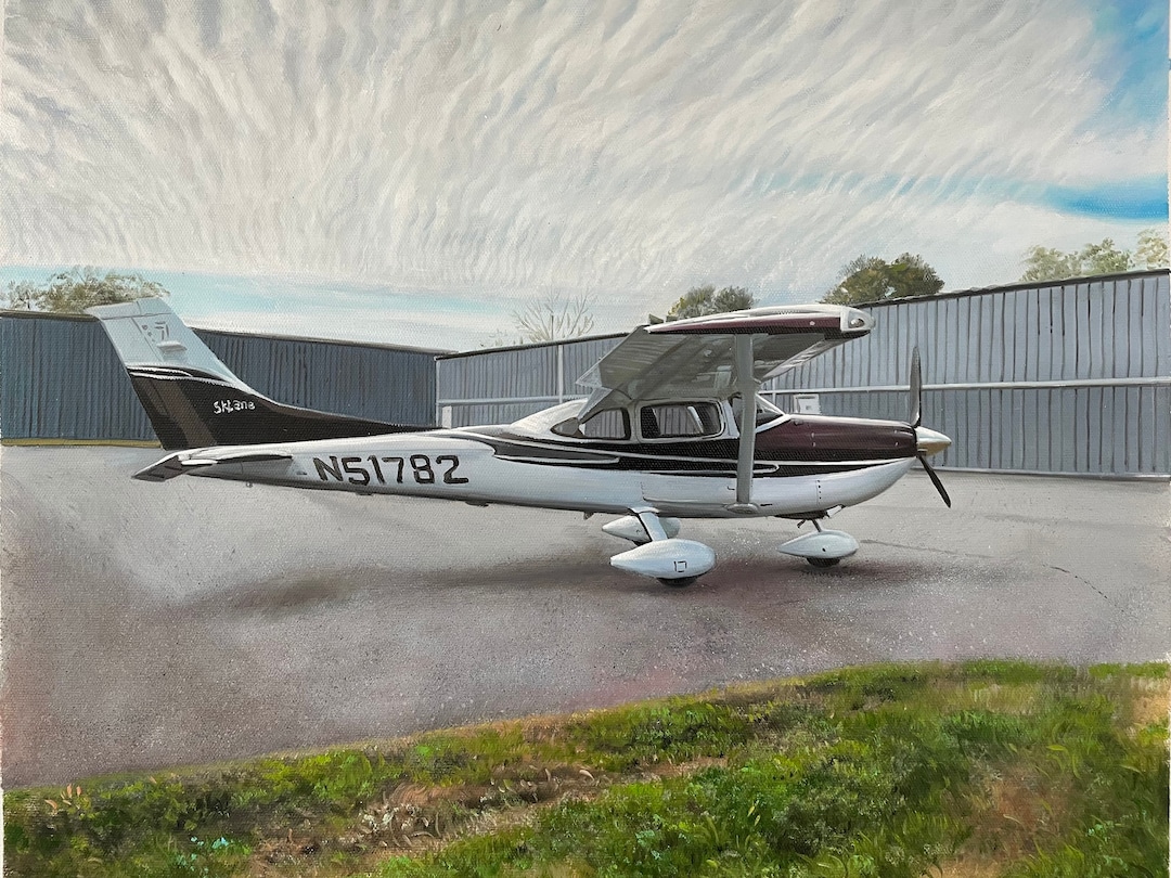 Custom Plane Painting From Photo, Commissioned Aircraft Paintings ...