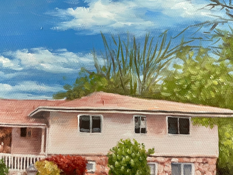 Custom House Portrait, House Painting on Canvas,home Portrait ...