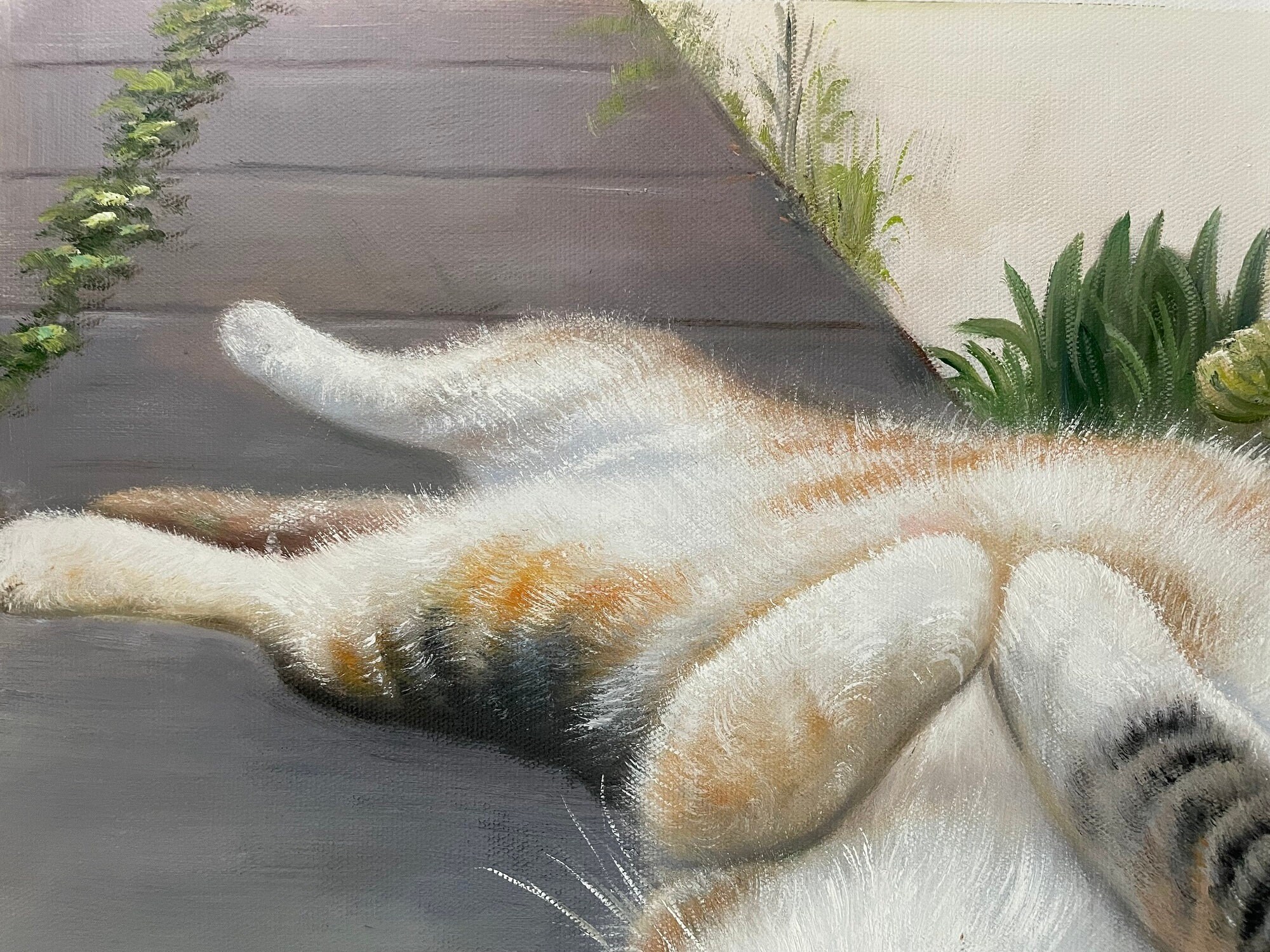 Cat Painting, Custom Cat Portrait, Cat Wall Art, Personalized Pet Oil ...