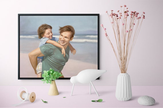 Custom Family Oil Portrait Painting on Canvascommission - Etsy