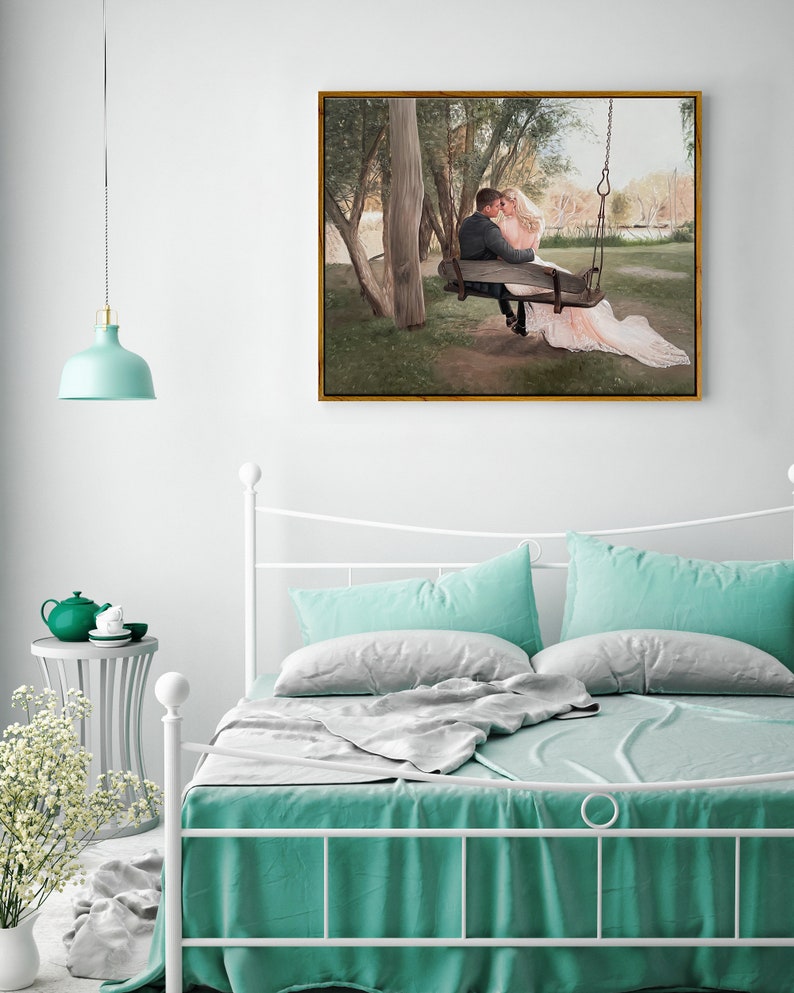 Custom Portrait From Photo Framed Oil Painting Portrait - Etsy