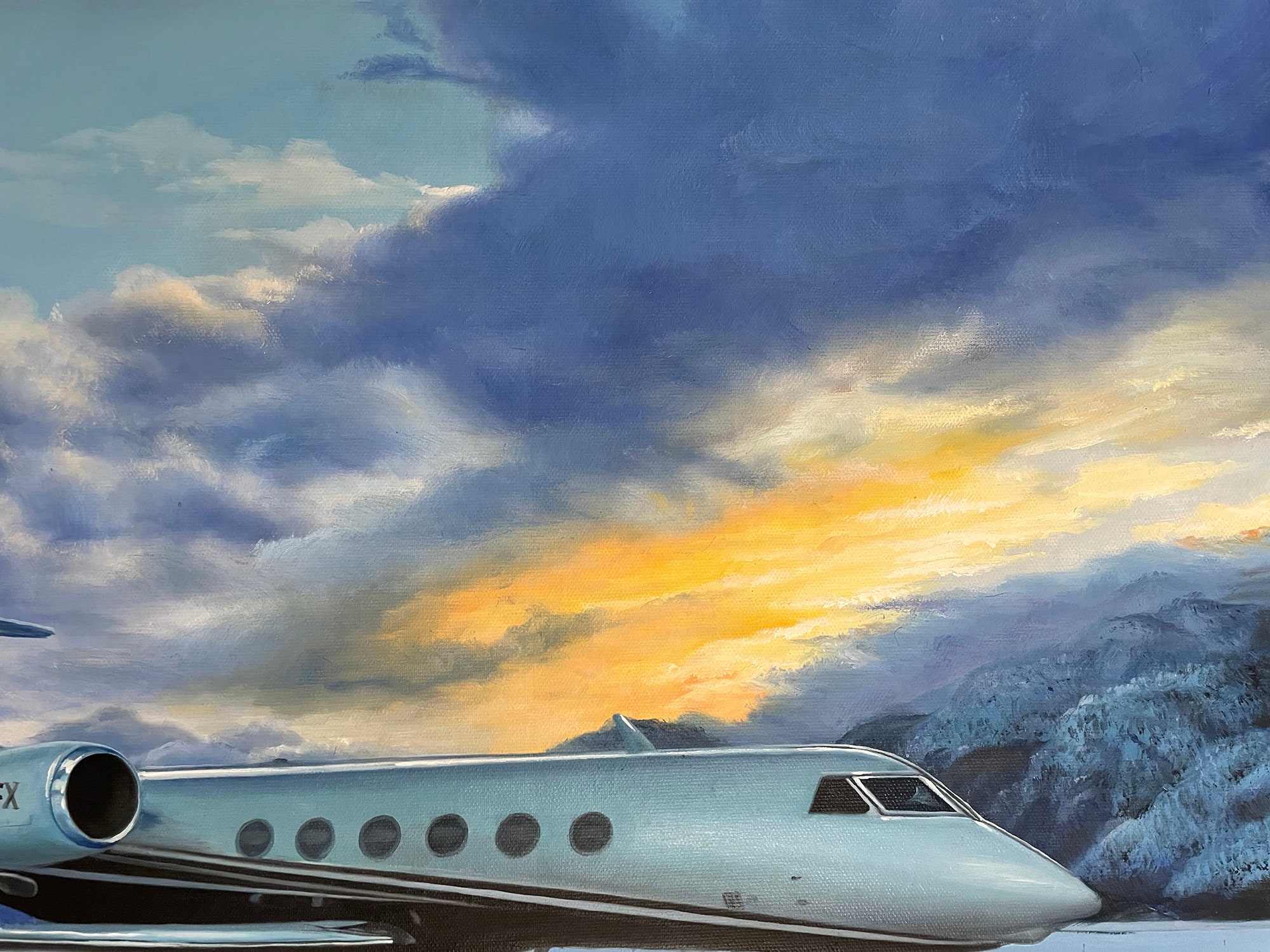 Commissioned Aircraft Paintings, Custom Plane Painting From Photo ...