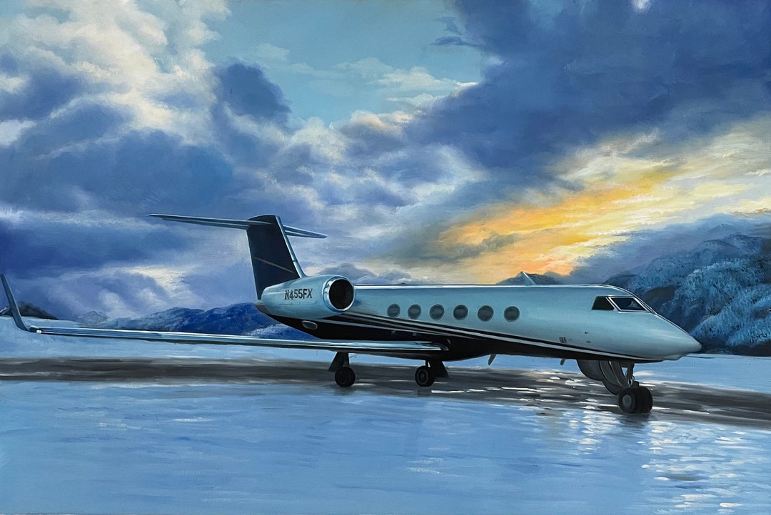 Commissioned Aircraft Paintings, Custom Plane Painting From Photo ...