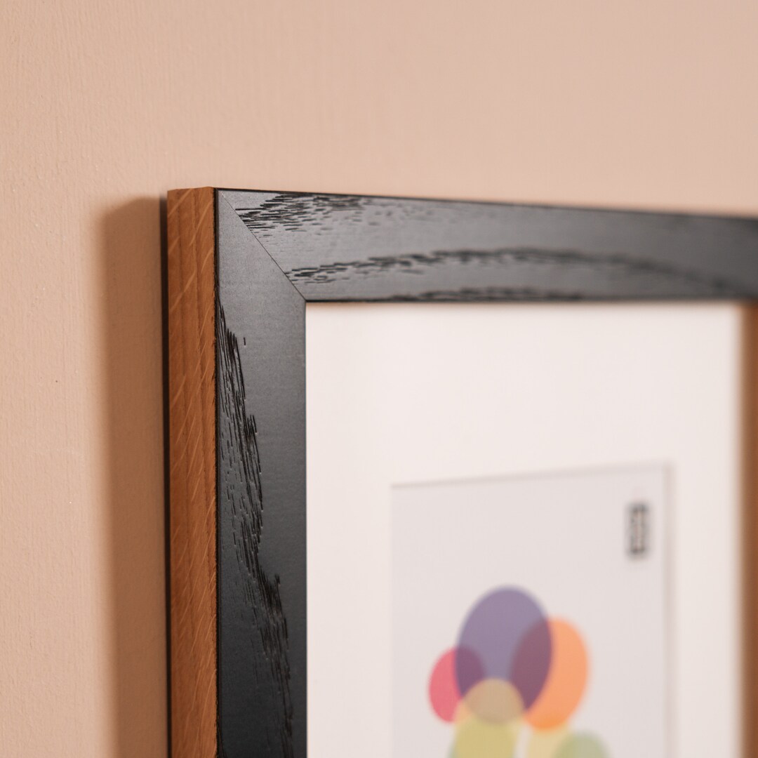 Natural Open-pore Oak Wood Gentle Frame With 2 Mm Glass Display | White ...