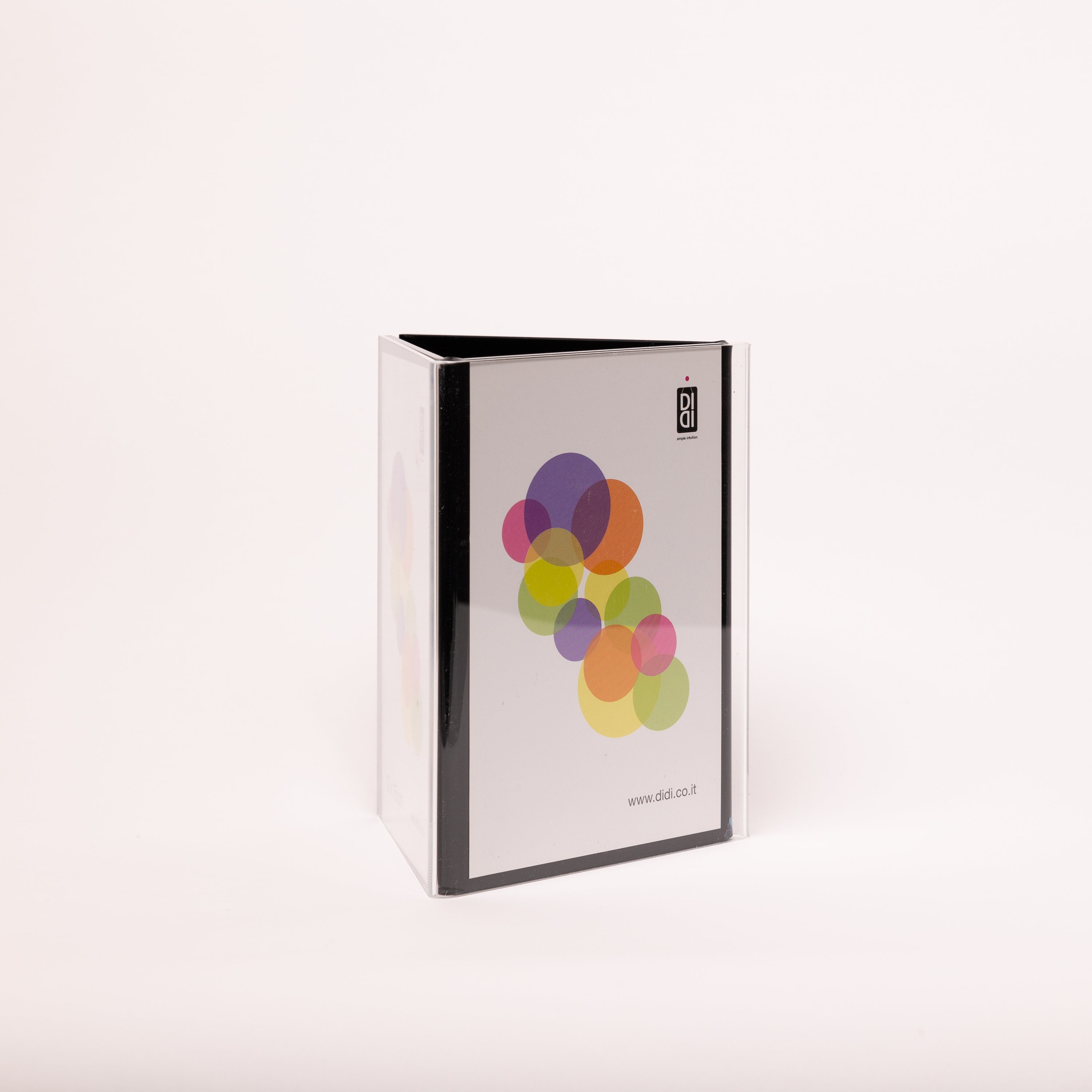 Sleek Triangle Methacrylate Photo Frame Featuring a Stylish White or ...