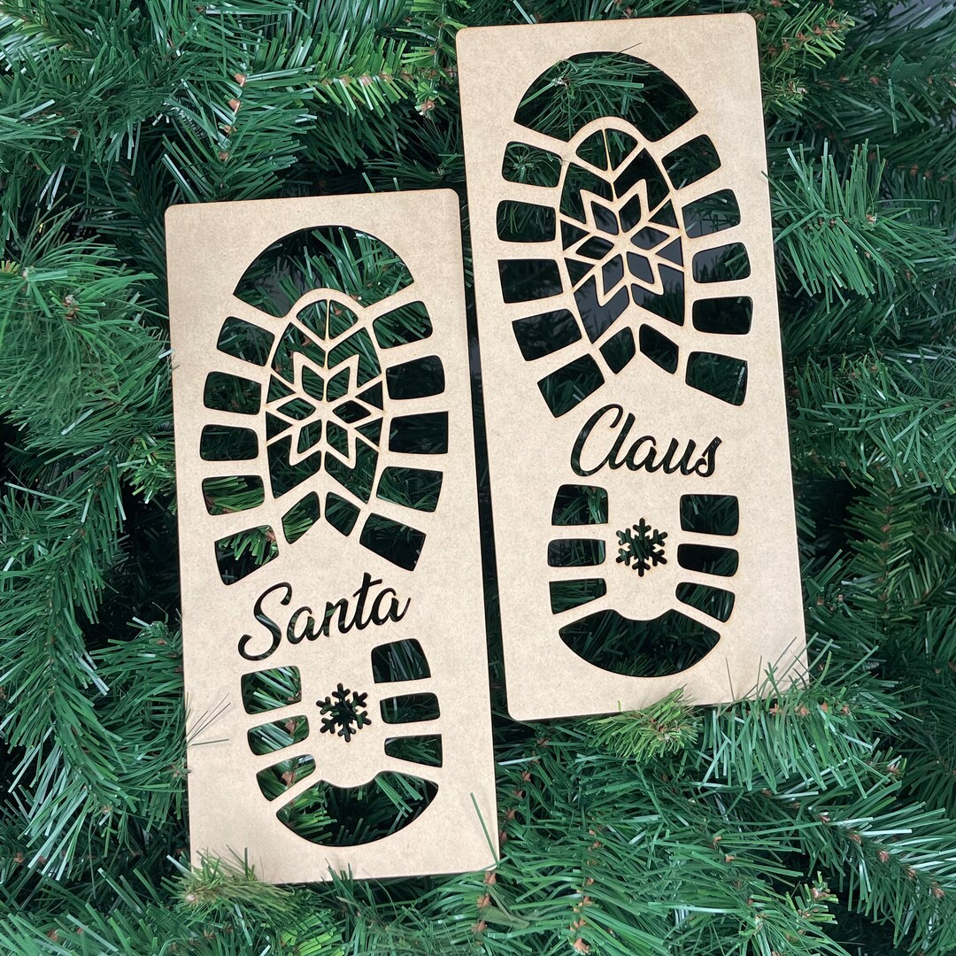 Santa Feet Stencil - Etsy