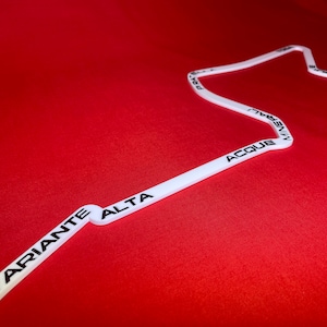 Track Art Imola With Corner Names Acrylic Artwork - Etsy