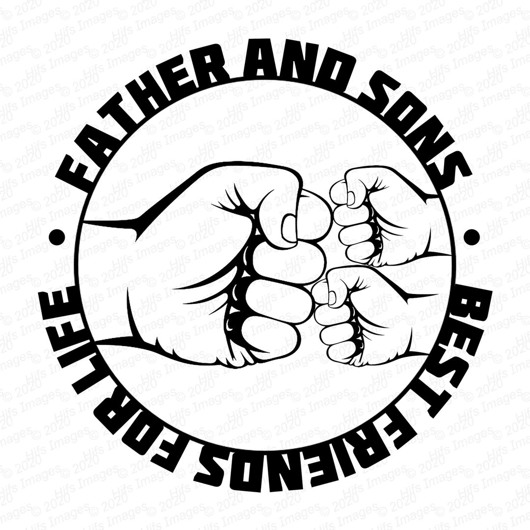Father and Sons SVG Daddy Gifts SVG Dad Gifts Fathers Day - Etsy