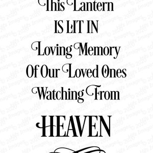 Memorial Lantern Bundle. in Loving Memory Svg Memorial - Etsy Australia