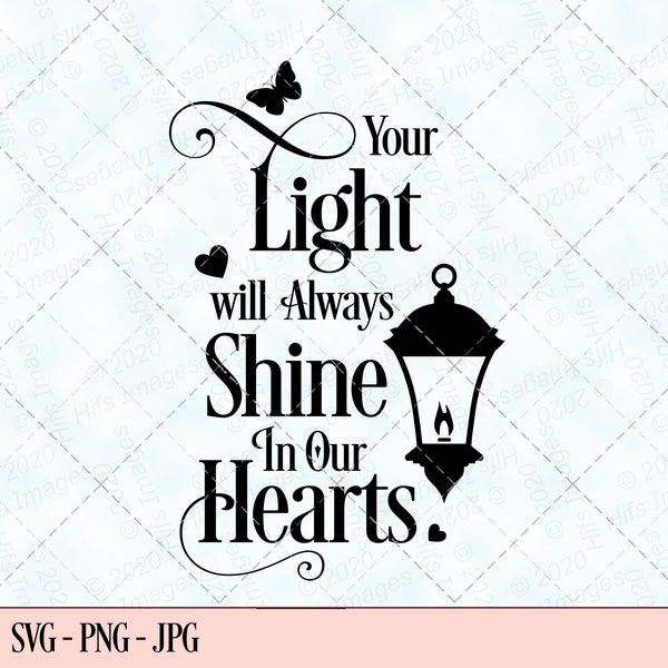 In Loving Memory Svg - Etsy