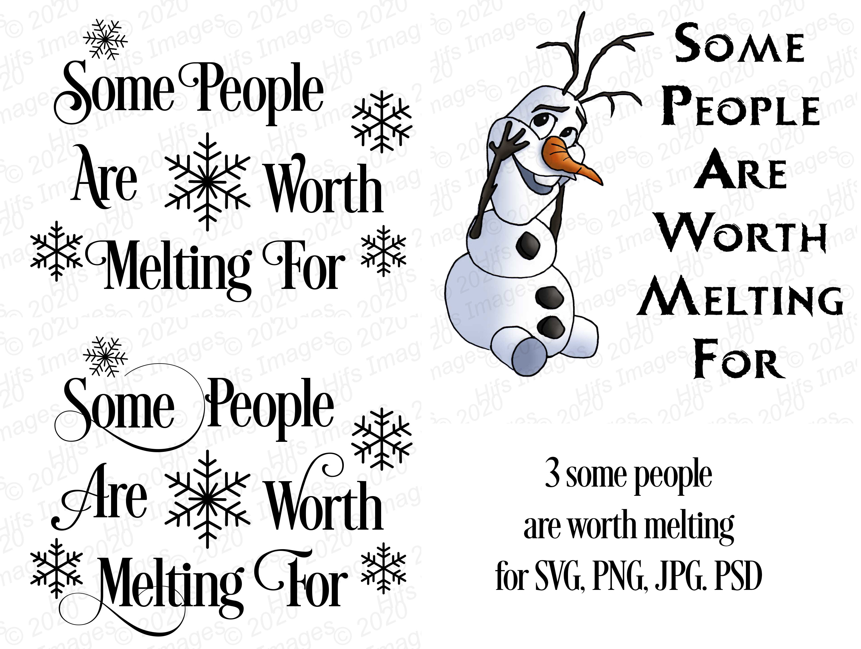 Some People Are Worth Melting for SVG Olaf Svg Olaf Melting | Etsy UK