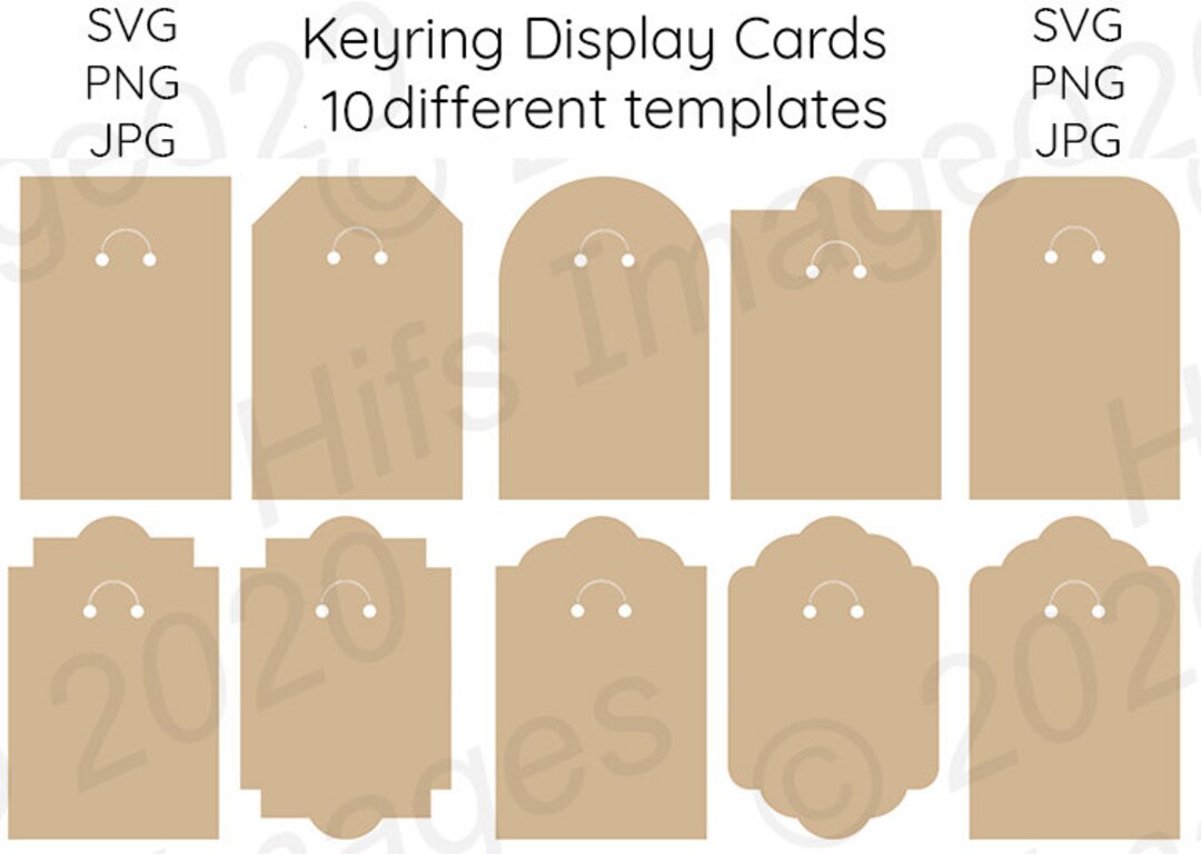 Llavero Tarjeta de visualización Llavero Mostrar plantilla - Etsy México