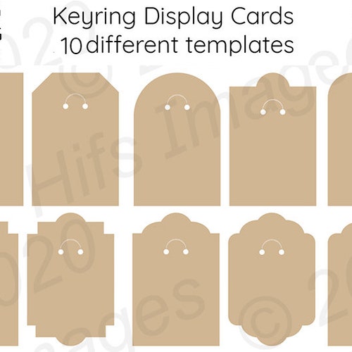 Keyring Display Card Template Keychain Svg Keyring Card Svg - Etsy