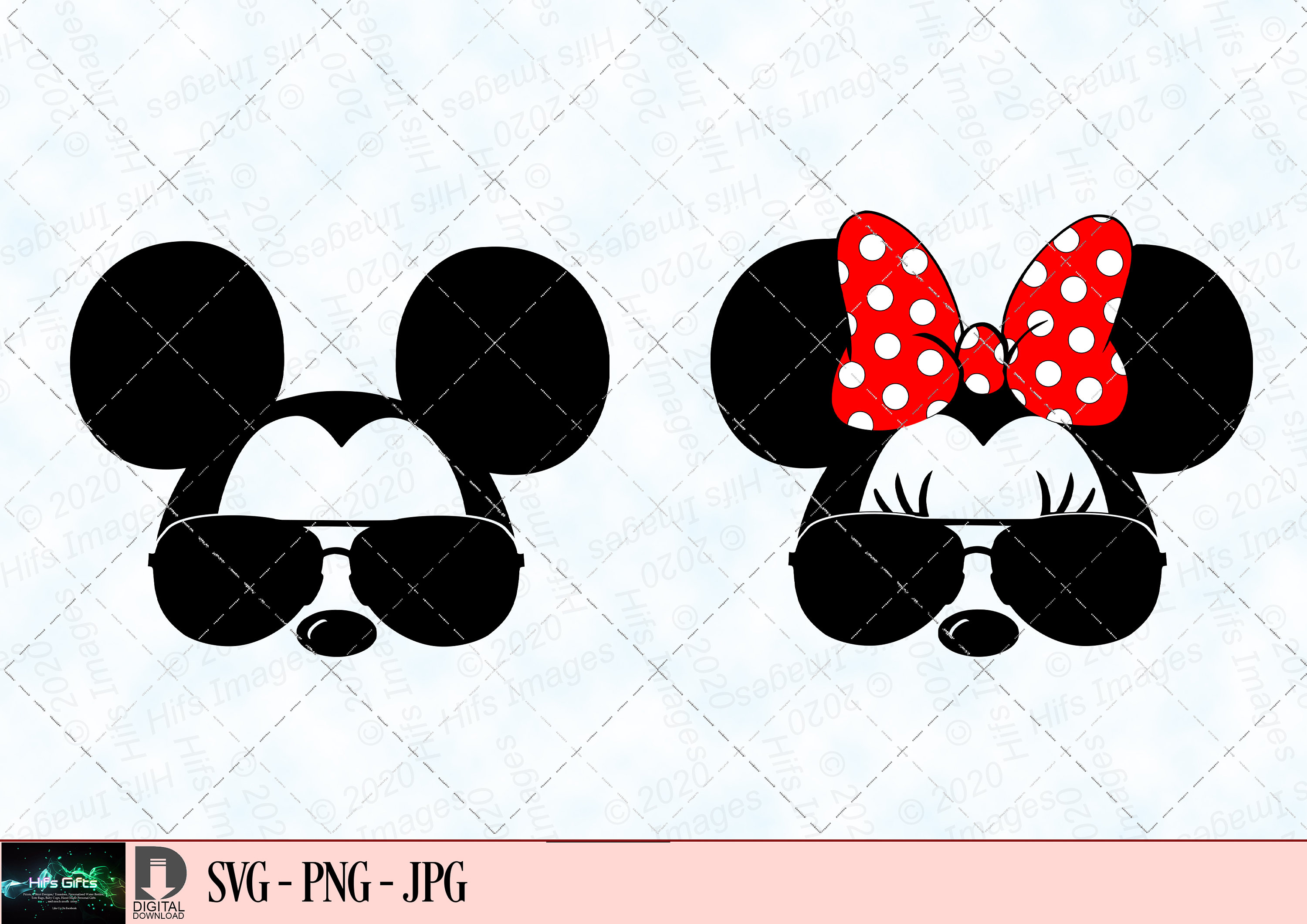 Mickey And Minnie Heads Together
