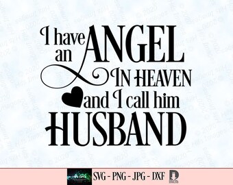 My Angel Husband Svg - Etsy UK