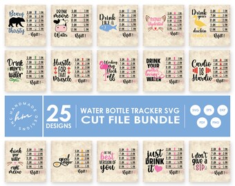 Water Bottle Svg - Etsy