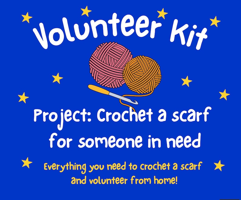 Volunteer Kit: Crochet a Simple Scarf * Complete Kit + Pattern ...