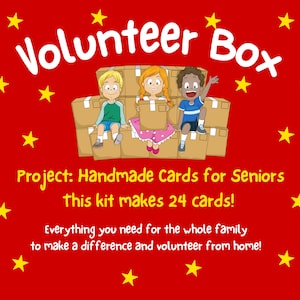 Volunteer Box Handmade Card Kit* Family Kid-friendly Volunteer From ...