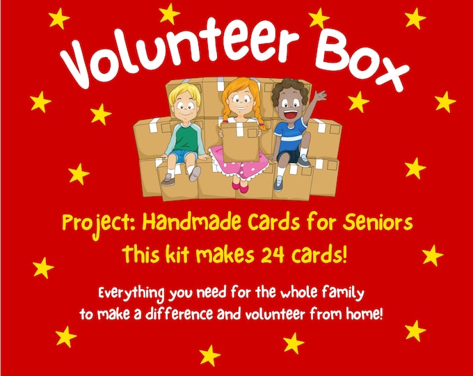 Volunteer Box Handmade Card Kit Family Kid-friendly Volunteer From Home ...