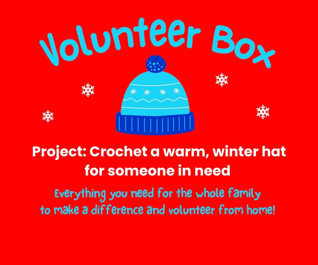 Volunteer Kit Crochet a Simple Warm Hat * Complete Kit + Pattern ...