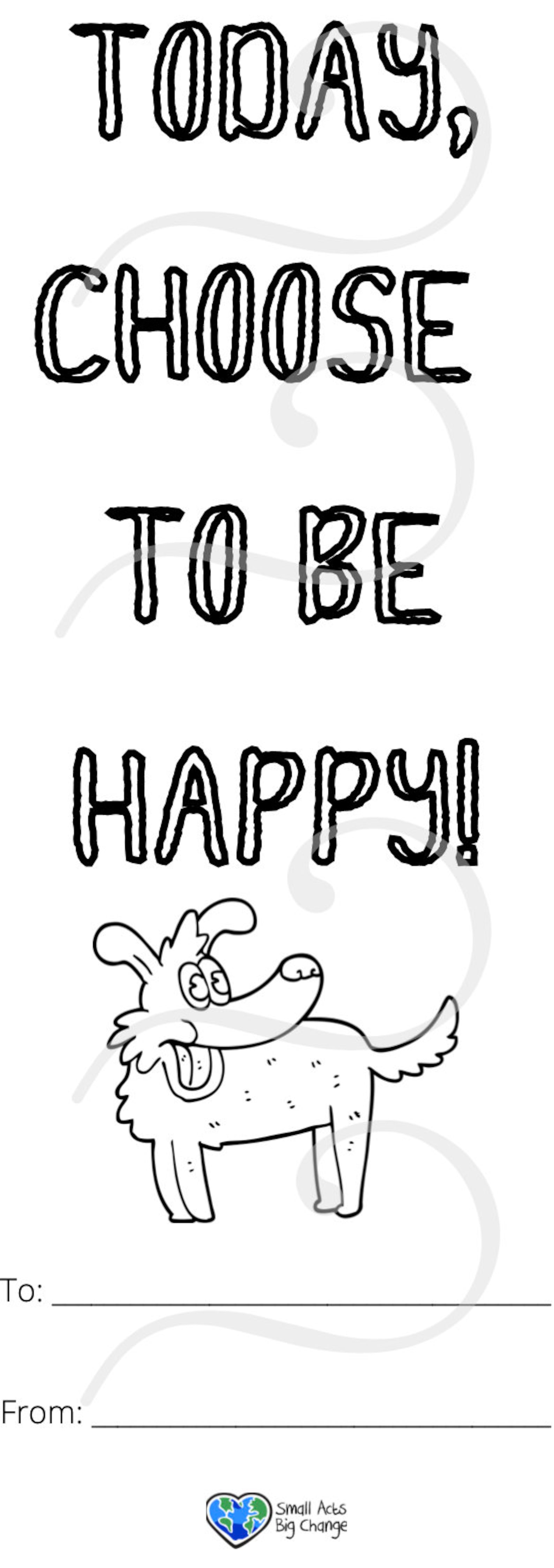 Color Your Own Kindness Bookmarks * Set of 6 Different Designs* Kids ...