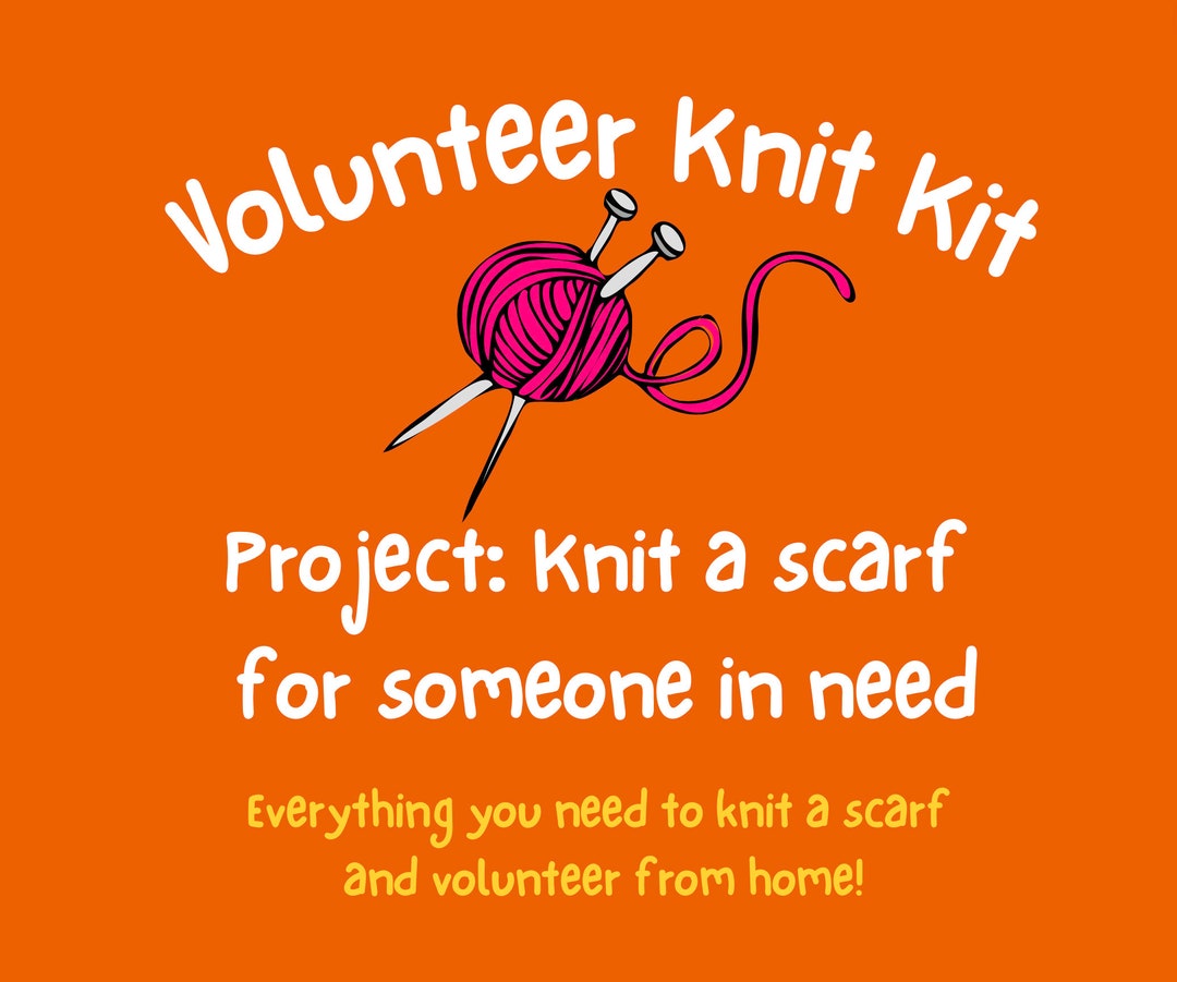 Volunteer Kit Box: Knit a Simple Scarf * Complete Kit + Pattern ...