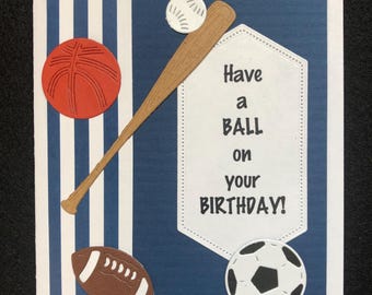 Baseball Birthday Card, Home Run Birthday Card, Baseball Birthday ...