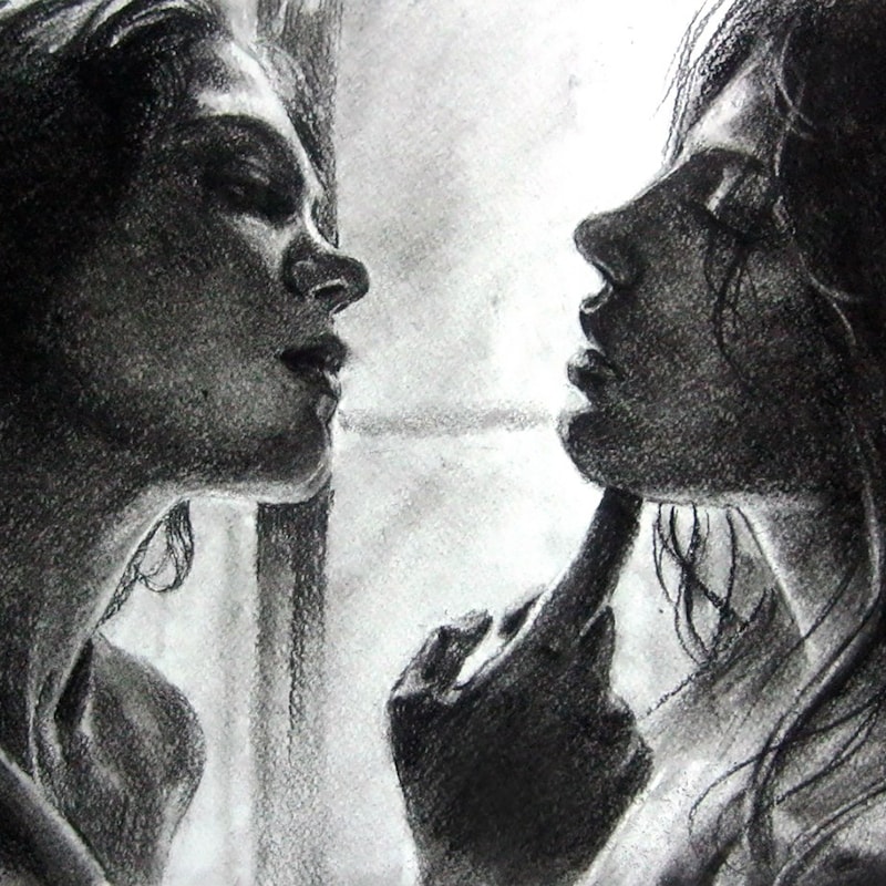 Charcoal Pastels Portrait - Etsy
